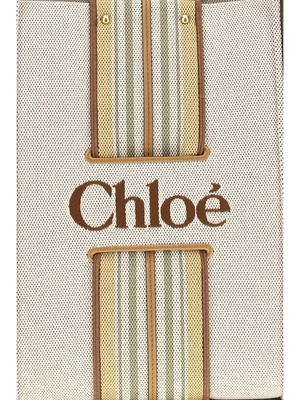 Chloé Woody Loop Canvas Tote Bag