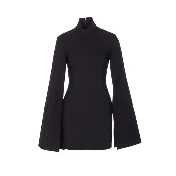 Solace London Laurel Mini Dress - Black