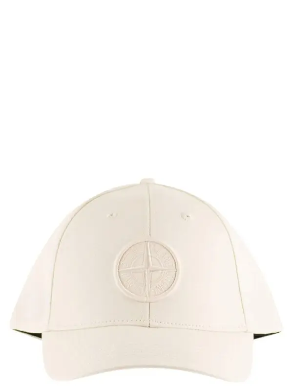 Stone Island Cap With Embroidered Compass Logo