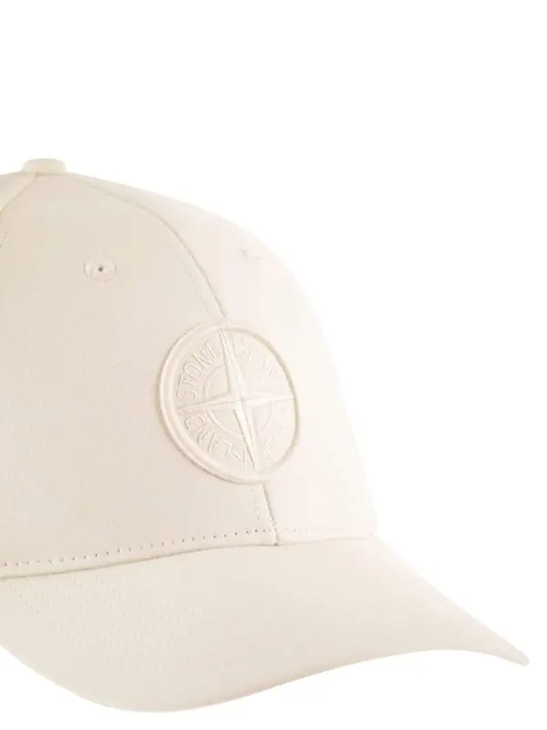 Stone Island Cap With Embroidered Compass Logo