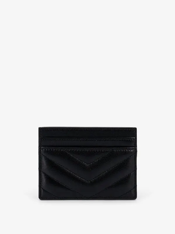 Saint Laurent Cassandre Leather Card Holder