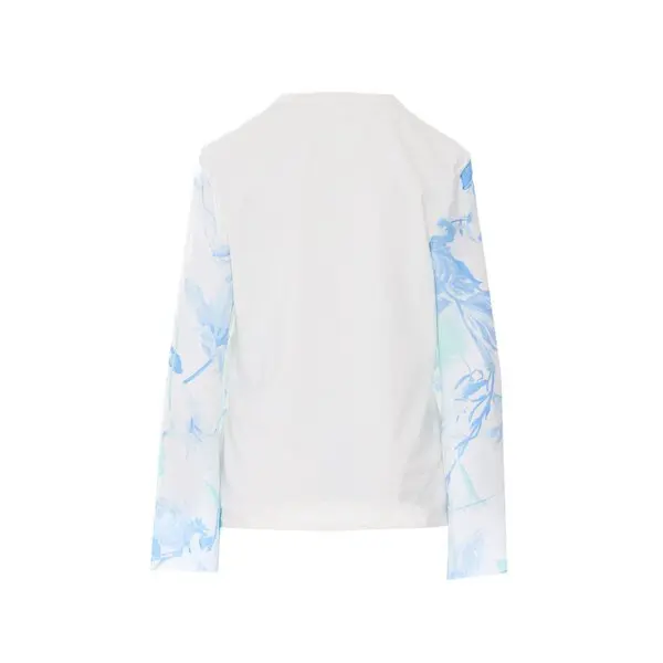 MAISON MARGIELA Long Sleeve Floral Print T-shirt