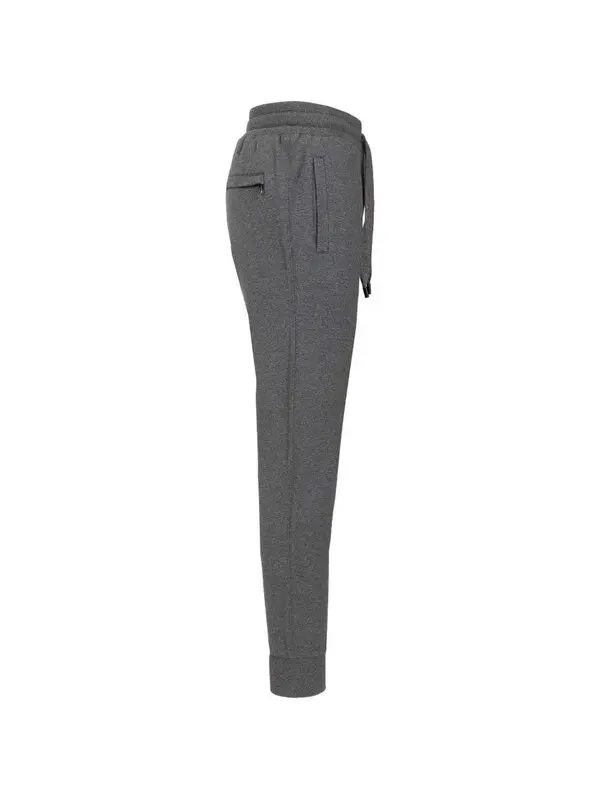 Dolce & Gabbana Jersey Trousers With Heraldic Patch - Gray