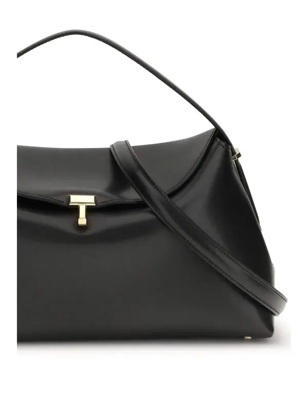 TOTEME T-lock Shoulder Bag - Black