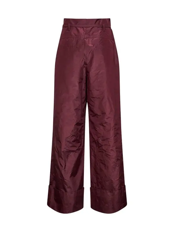 Fendi Silk Taffeta Trousers - Multicolor