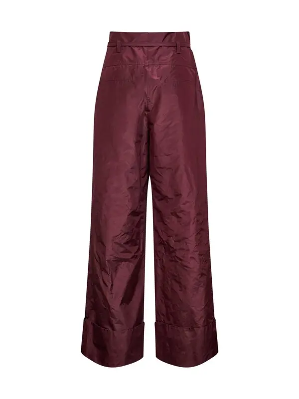 Fendi Silk Taffeta Trousers - Multicolor