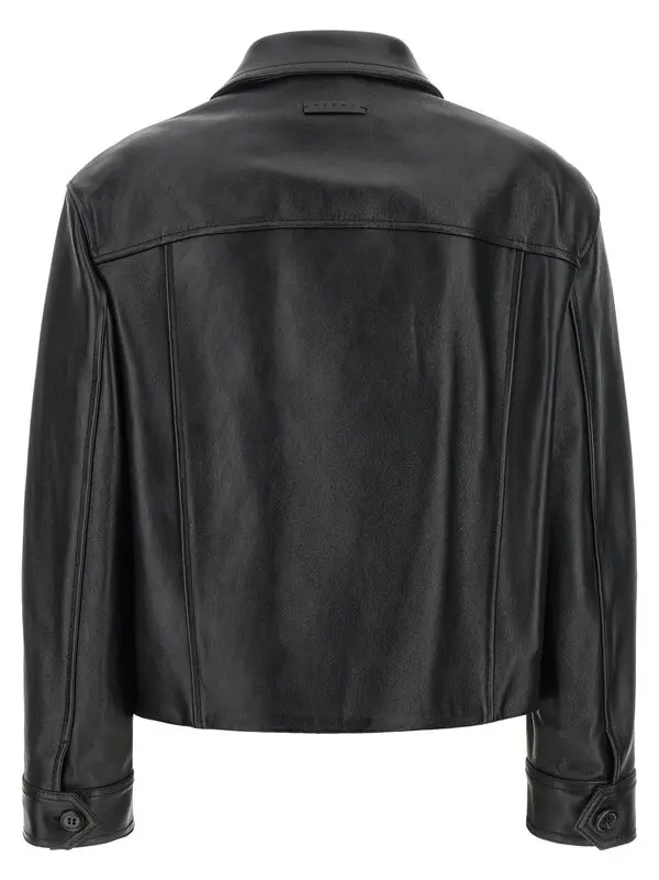 Marni Leather And Suede Jacket - Black