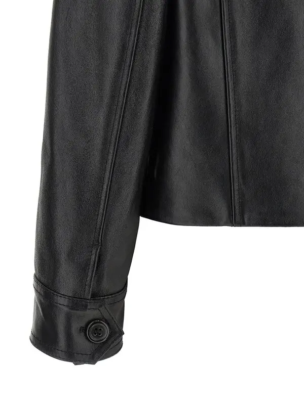 Marni Leather And Suede Jacket - Black