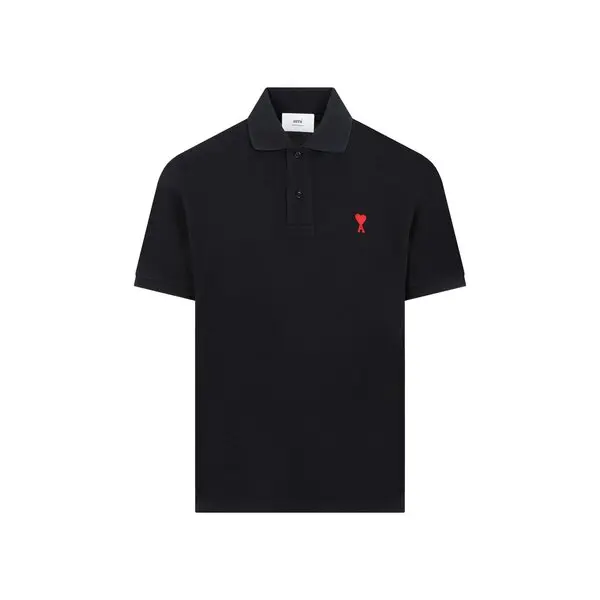 AMI Paris Polo Shirt - Black