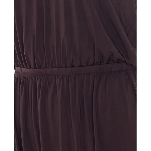 LEMAIRE Double Layer Drape Dress - Brown