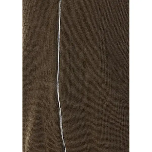 Bottega Veneta Wool And Cotton Zip Up Cardigan - Green