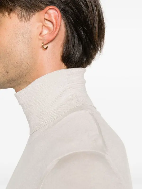 Brioni Cashmere And Silk Turtle-neck Sweater - Multicolor