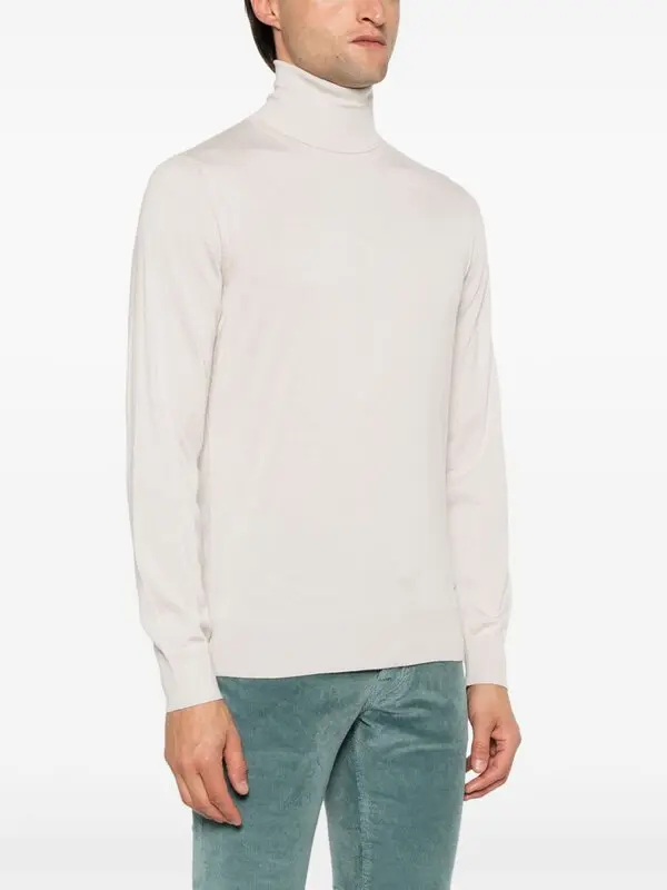 Brioni Cashmere And Silk Turtle-neck Sweater - Multicolor