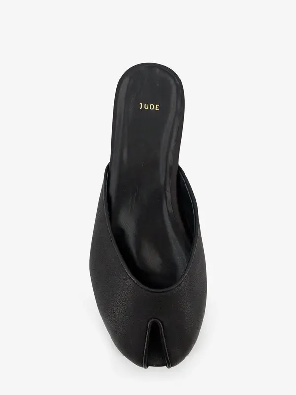 JUDE Date Flat Leather Sandals - Multicolor