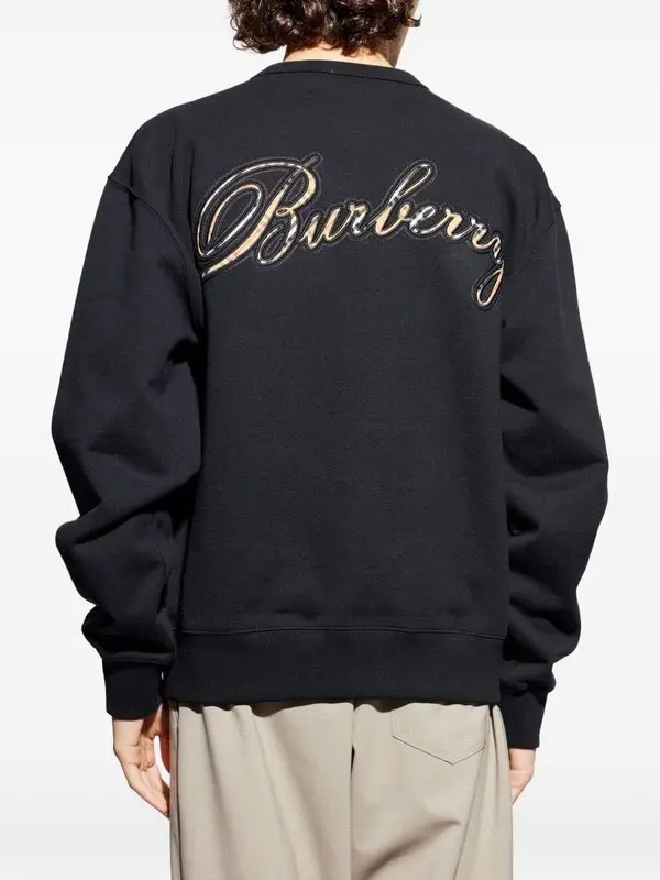 Burberry Cotton Sweatshirt - Black