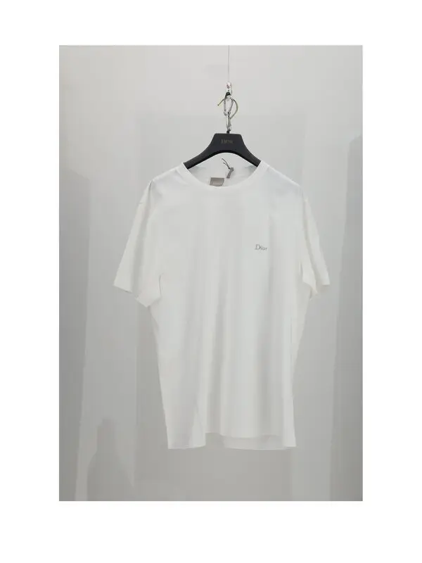 Dior T-shirt Logo Piccolo Bianco - White