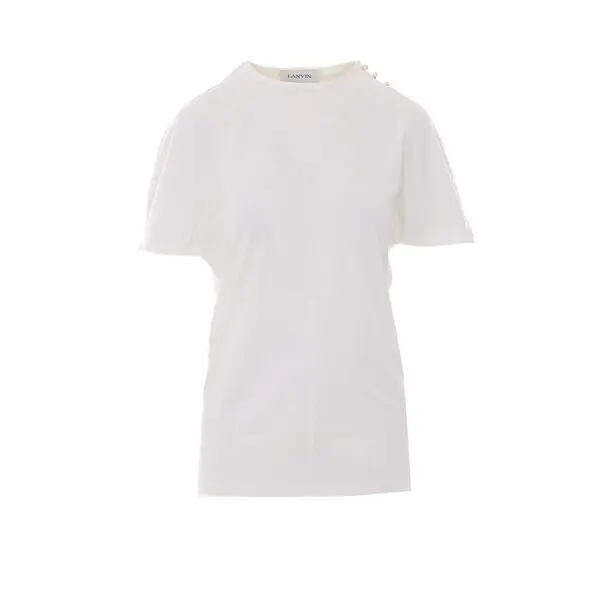 LANVIN Cape-effect T-shirt - White