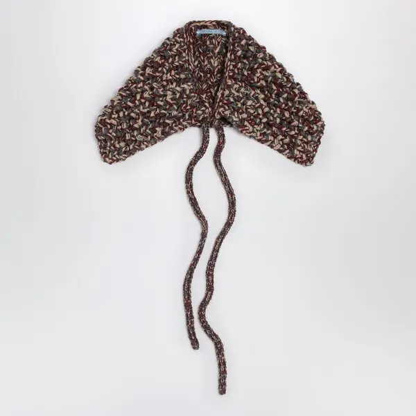 Prada Wool And Cashmere Knit Collar - Brown