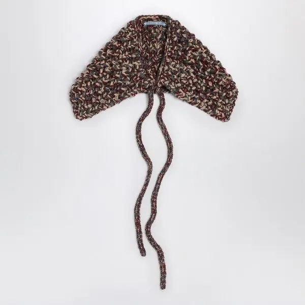 Prada Wool And Cashmere Knit Collar - Brown