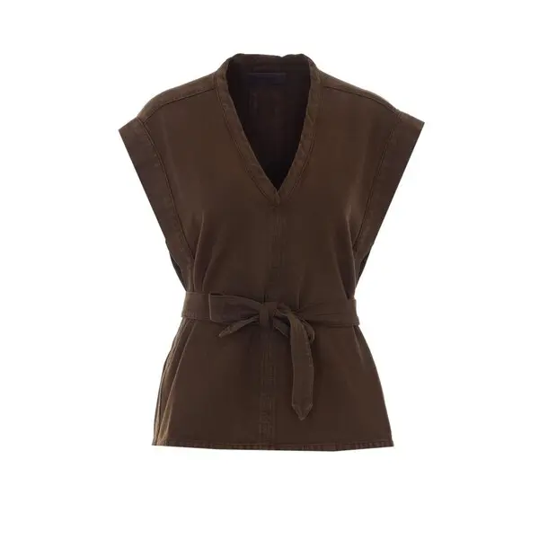 LEMAIRE Denim Chasuble - Brown