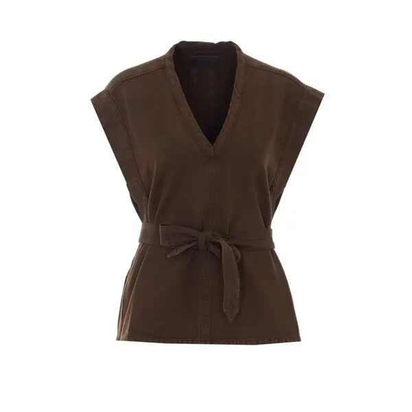LEMAIRE Denim Chasuble - Brown