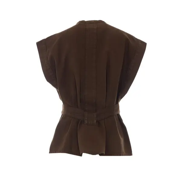 LEMAIRE Denim Chasuble - Brown