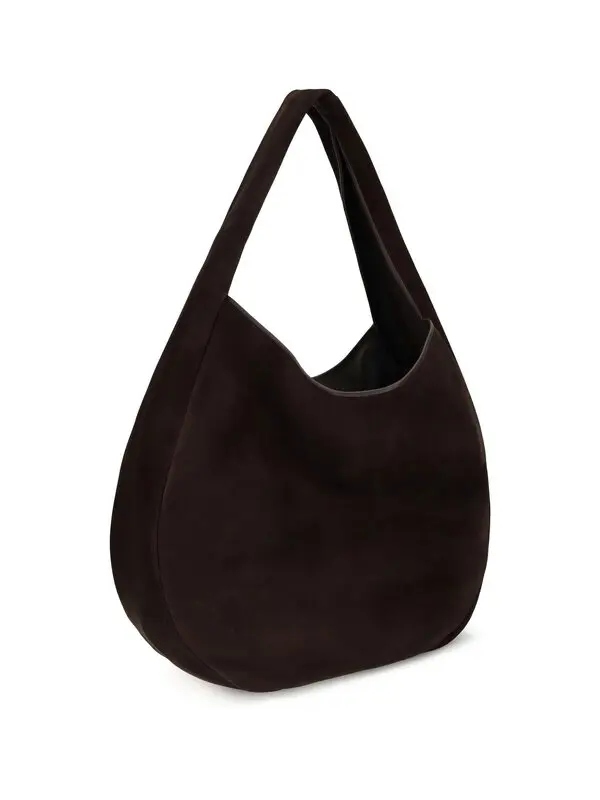 Loewe Roomy Suede Calfskin Hobo Shoulder Bag - Brown