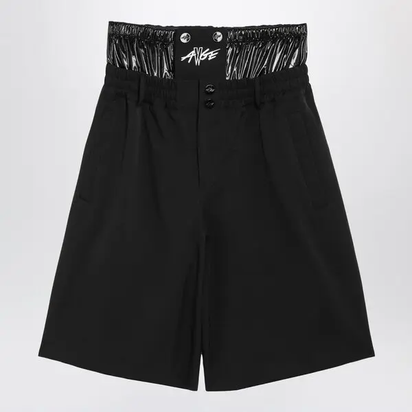 MONCLER X A$AP ROCKY Nylon Blend Bermuda Shorts - Black