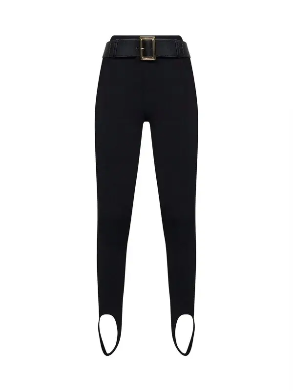 SELF-PORTRAIT Compact Knit Stirrup Leggings - Multicolor