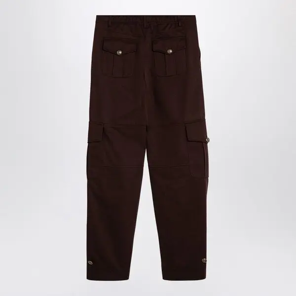 Moschino Wide Cargo Trousers - Brown