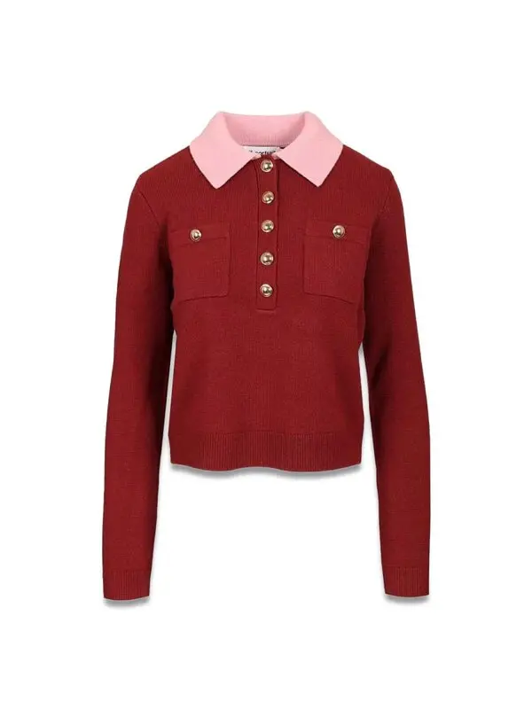 SELF-PORTRAIT Polo Cardigan - Multicolor