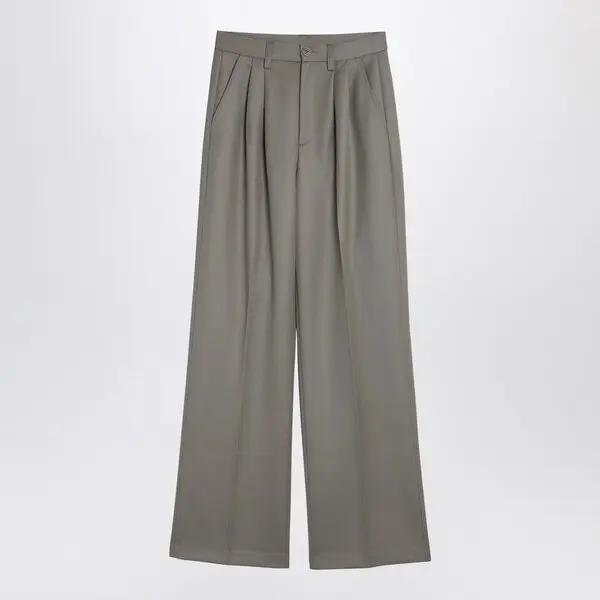 ANINE BING Khaki Wool Trousers
