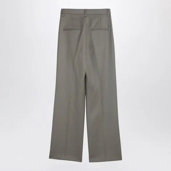 ANINE BING Khaki Wool Trousers