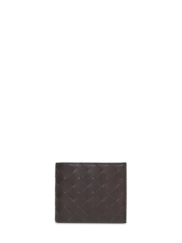 Bottega Veneta Brown Bi-fold Intrecciato Wallet - Multicolor