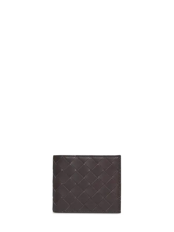 Bottega Veneta Brown Bi-fold Intrecciato Wallet - Multicolor