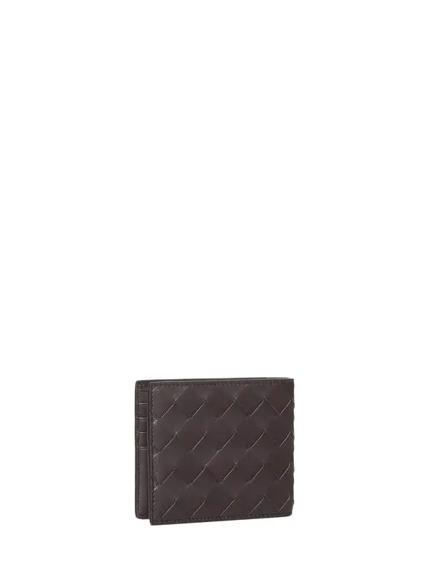Bottega Veneta Brown Bi-fold Intrecciato Wallet - Multicolor