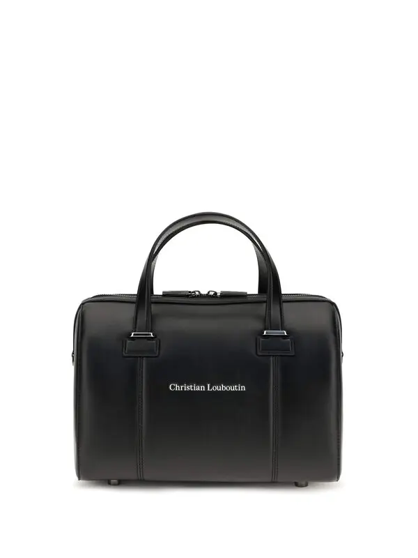 CHRISTIAN LOUBOUTIN Small Tactical Leather Handbag - Black
