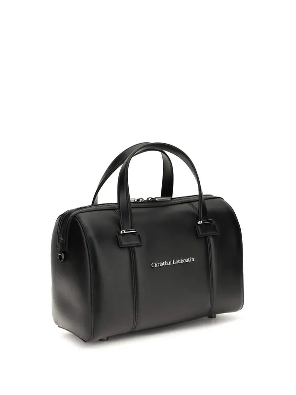 CHRISTIAN LOUBOUTIN Small Tactical Leather Handbag - Black