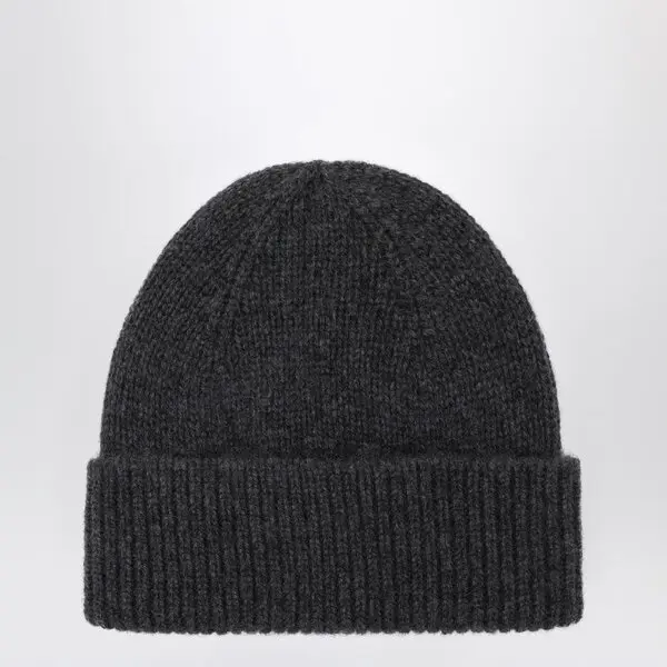 ROBERTO COLLINA Cashmere Beanie In Anthracite Grey