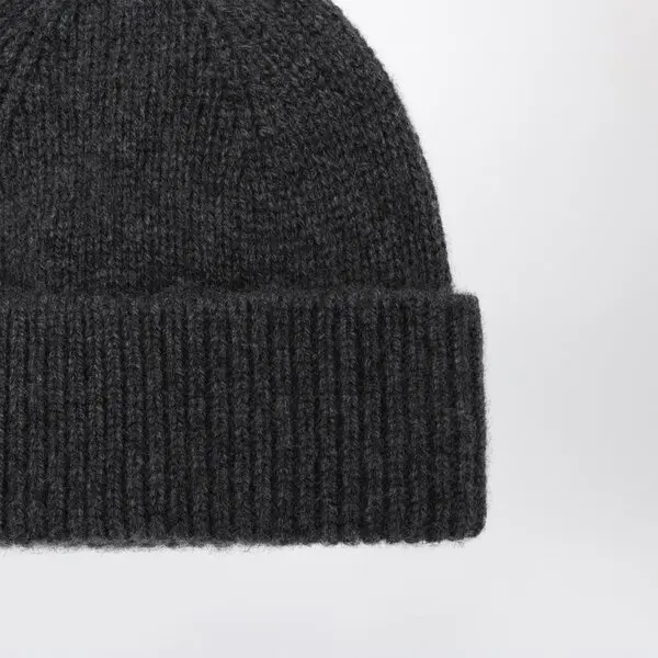 ROBERTO COLLINA Cashmere Beanie In Anthracite Grey