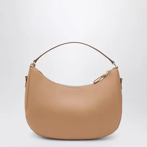 Prada Light Brown Leather Shoulder Bag - Cream