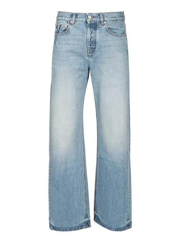 Jacquemus Straight Leg Denim Trousers - Blue