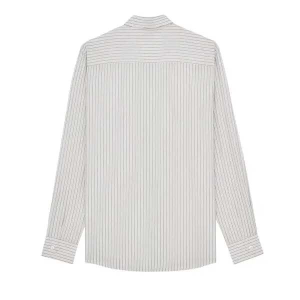 Saint Laurent Slim Fit Cassandre Shirt - Gray