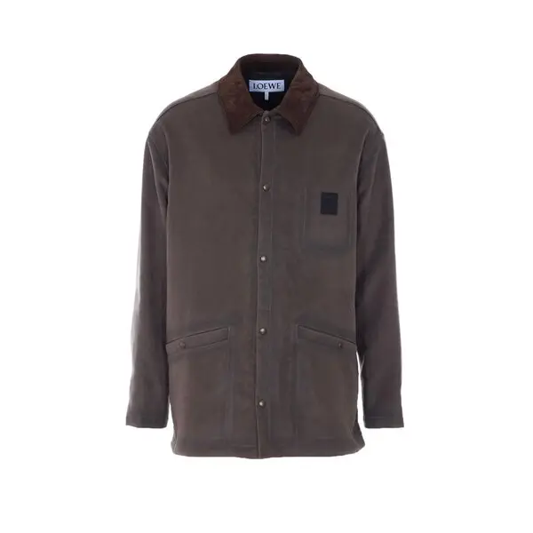 Loewe Anagram Patch Logo Overshirt - Brown