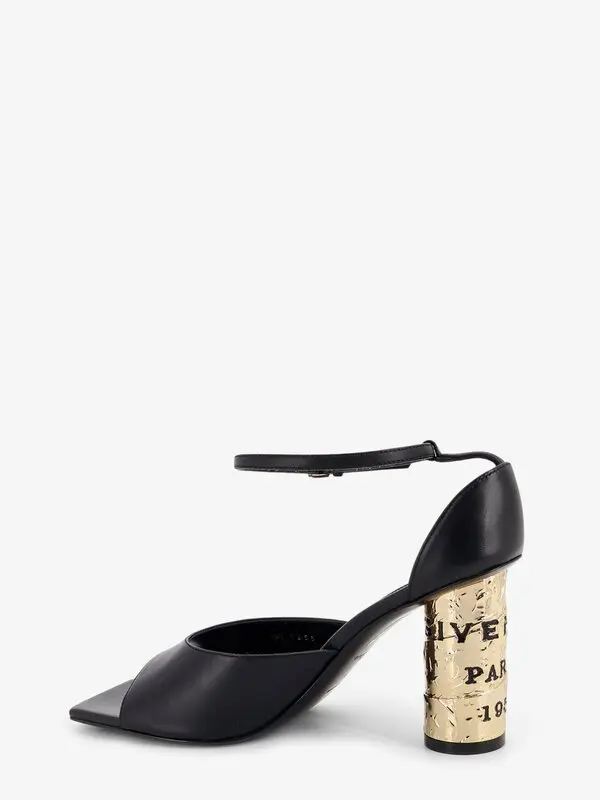 Givenchy Leather Sandals With Tape Heel