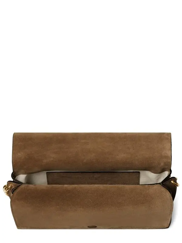 Gucci Calf Skin Bag With Chain Gg - Brown