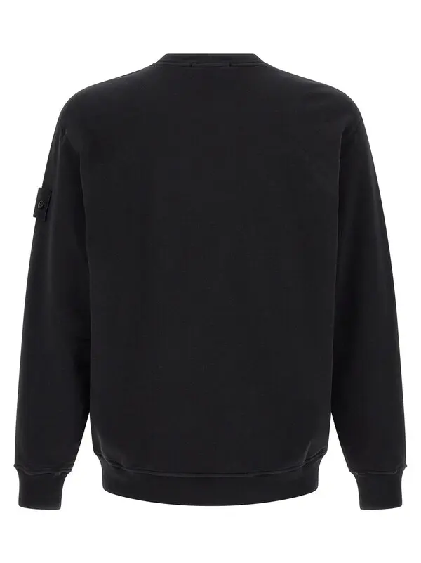 Stone Island Badge Ghost' Sweatshirt - Black