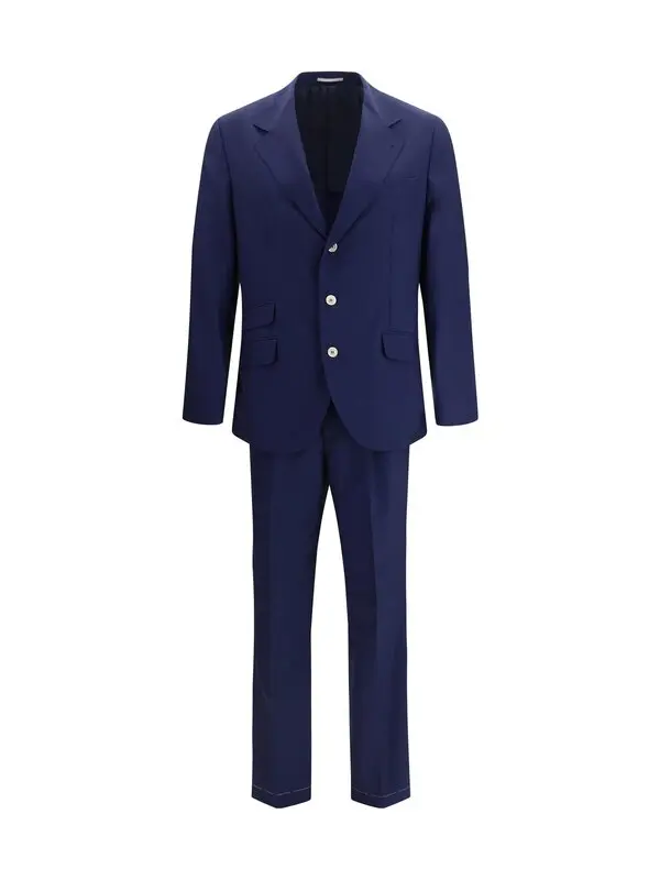 Brunello Cucinelli Single-breasted Suit With Peak Lapels