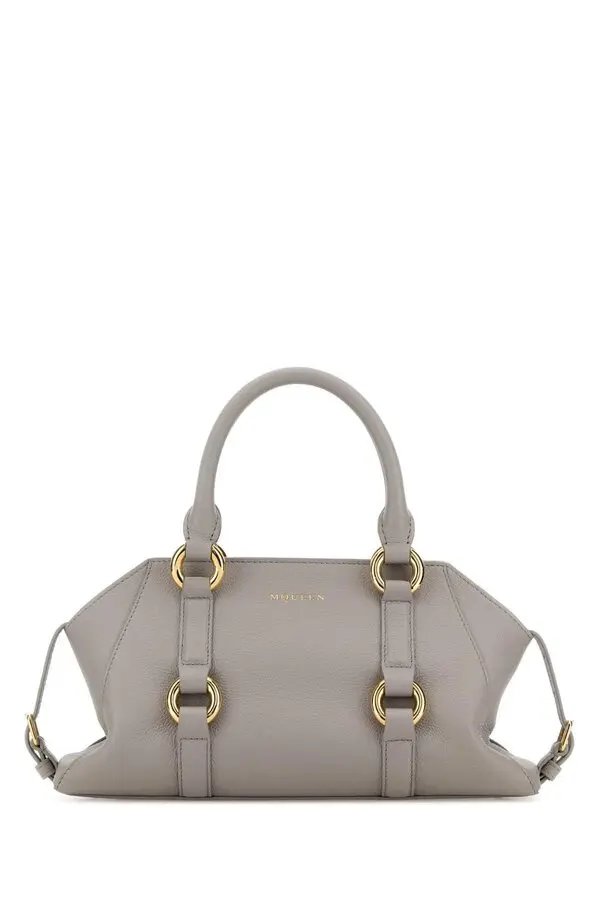Alexander McQueen Grey Leather Small Farringdon Handbag