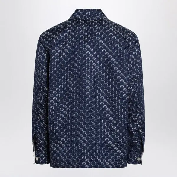 Gucci White Jacket With Gg Shadow